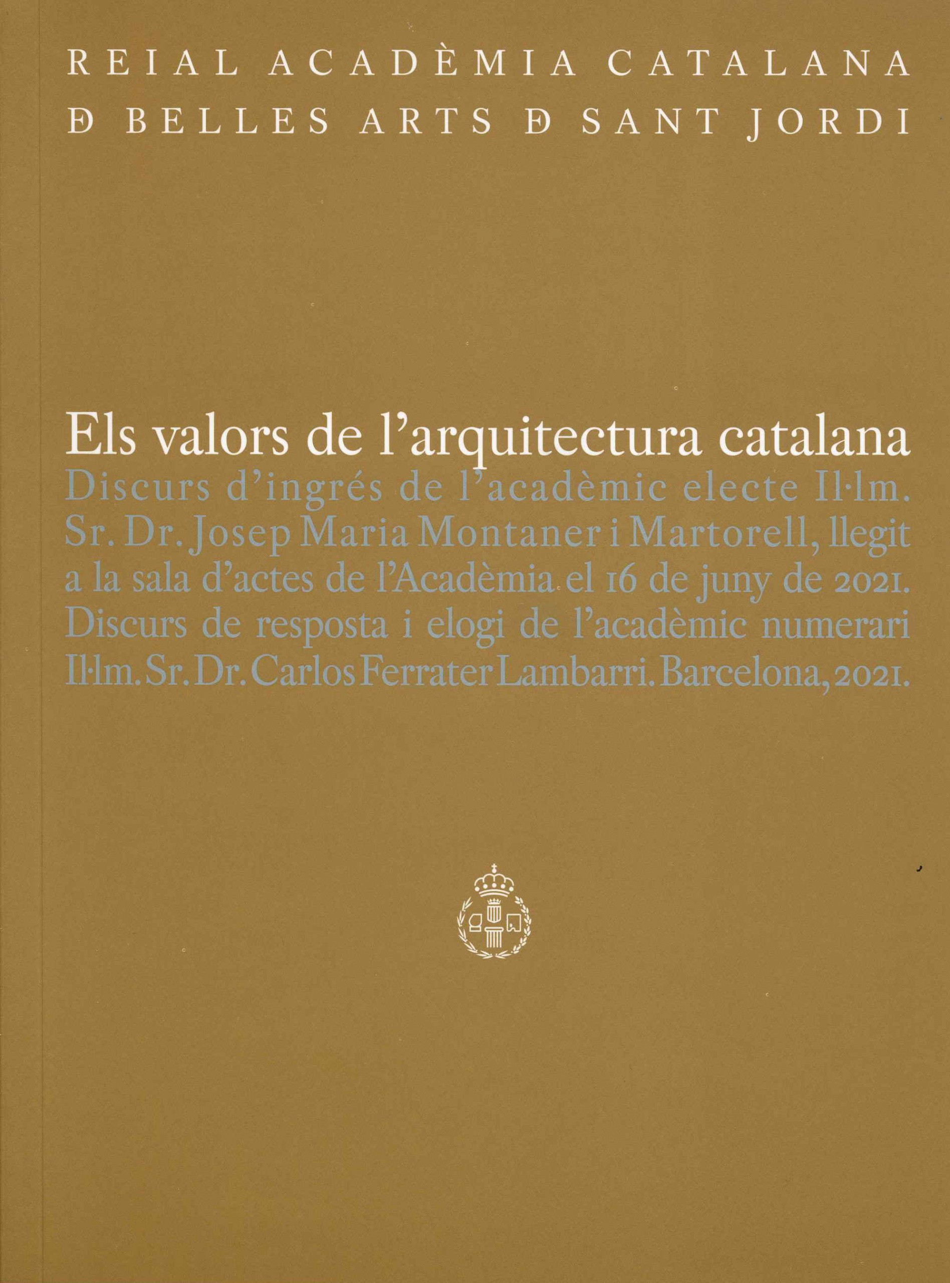 Els valors de l’arquitectura catalana – Reial Acadèmia Catalana de ...